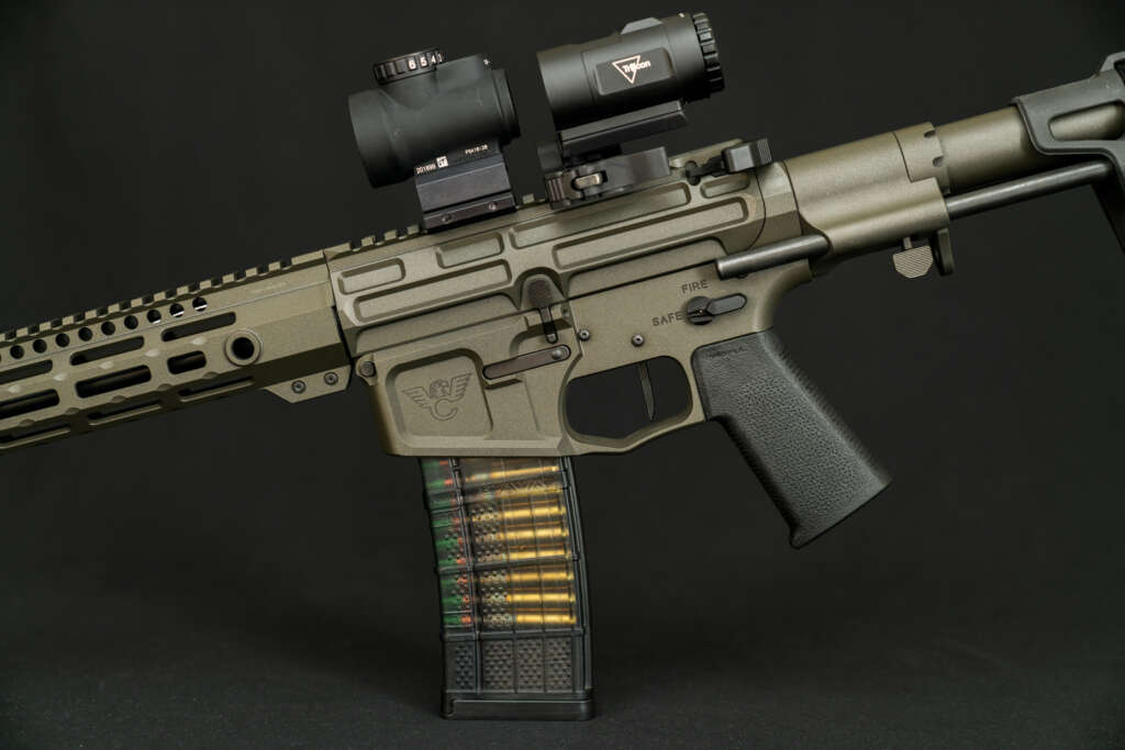 Wilson Combat – 5.56 NATO – OD Gunmetal Cerakote – 11.3″ PDW Pistol ...