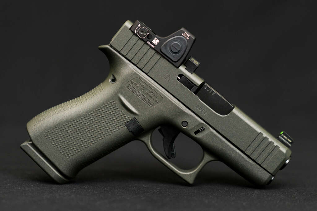 Glock 43X OD Gunmetal w/ Trijicon RMR CC 3.25 MOA – NRC Industries