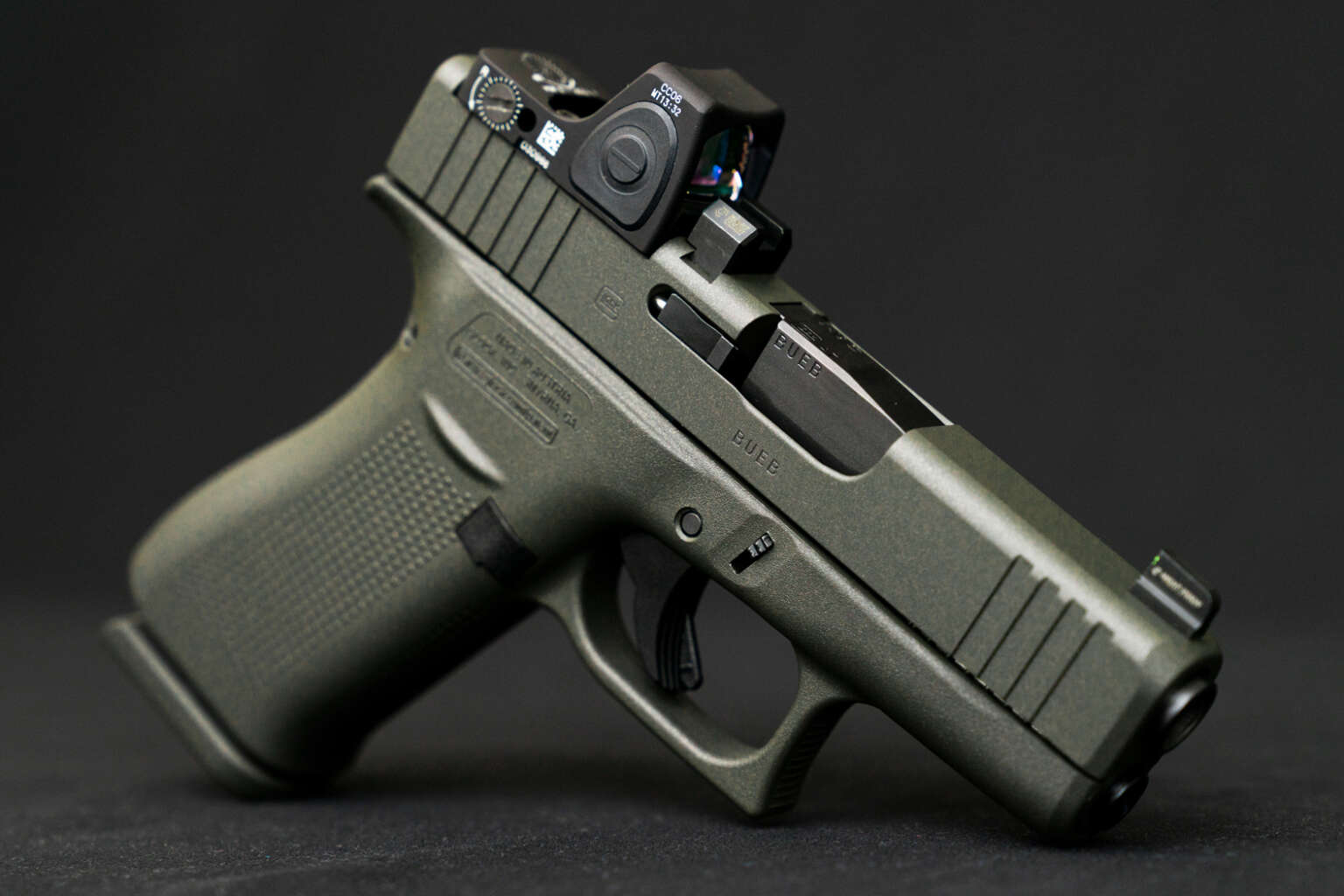 Glock 43X OD Gunmetal w/ Trijicon RMR CC 3.25 MOA – NRC Industries