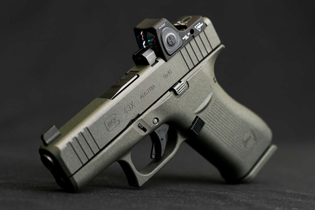 Glock 43X OD Gunmetal w/ Trijicon RMR CC 3.25 MOA – NRC Industries