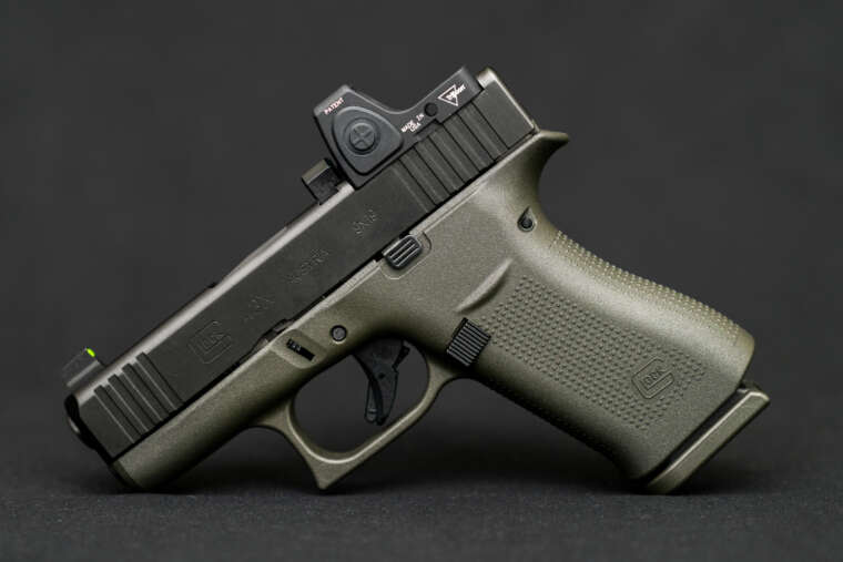 Glock 43X OD Gunmetal Frame w/ Trijicon RMR CC 3.25 MOA – NRC Industries