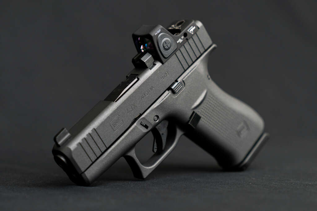 Glock 43X Dark Tungsten w/ Trijicon RMR CC 3.25 MOA – NRC Industries