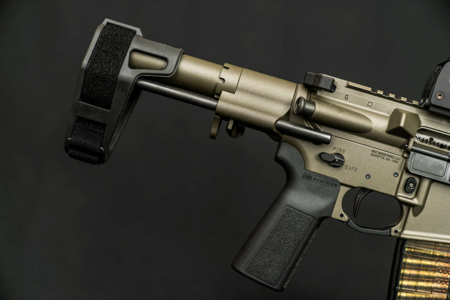 Geissele & KAC – .300 BLK – OD Gunmetal – 8.3″ PDW Pistol – NRC Industries