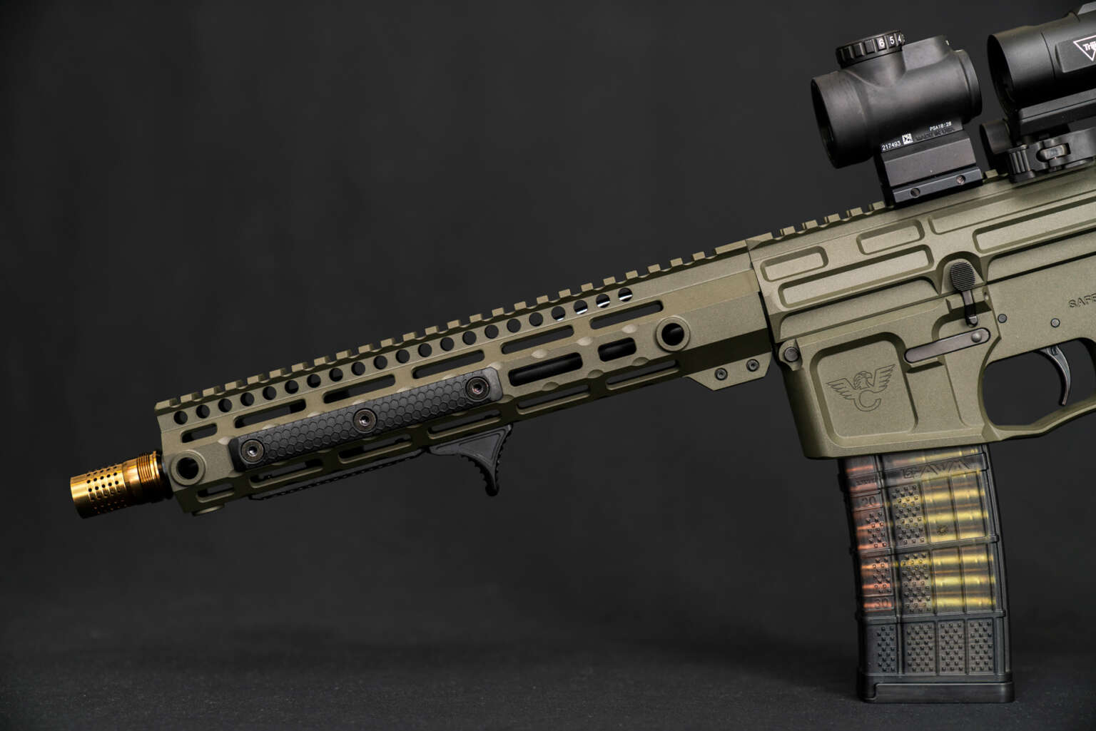 Wilson Combat – 5.56 NATO – OD Gunmetal Cerakote – 11.3″ PDW Pistol ...