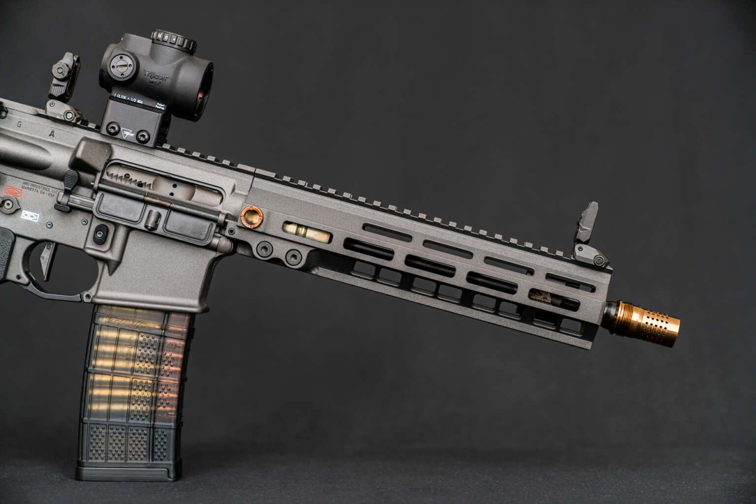 LMT MARS-L & Geissele – 5.56 NATO – Dark Tungsten – 10.3″ PDW Pistol ...