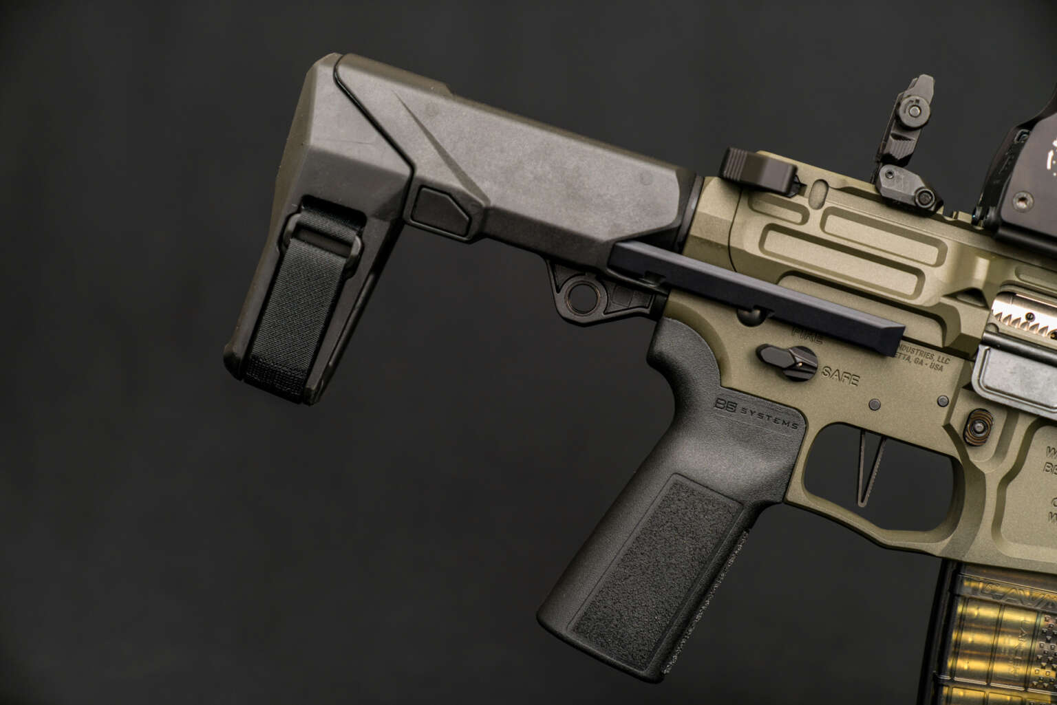 Wilson Combat – 5.56 NATO – OD Gunmetal Cerakote – 10.5″ HB PDW Pistol ...