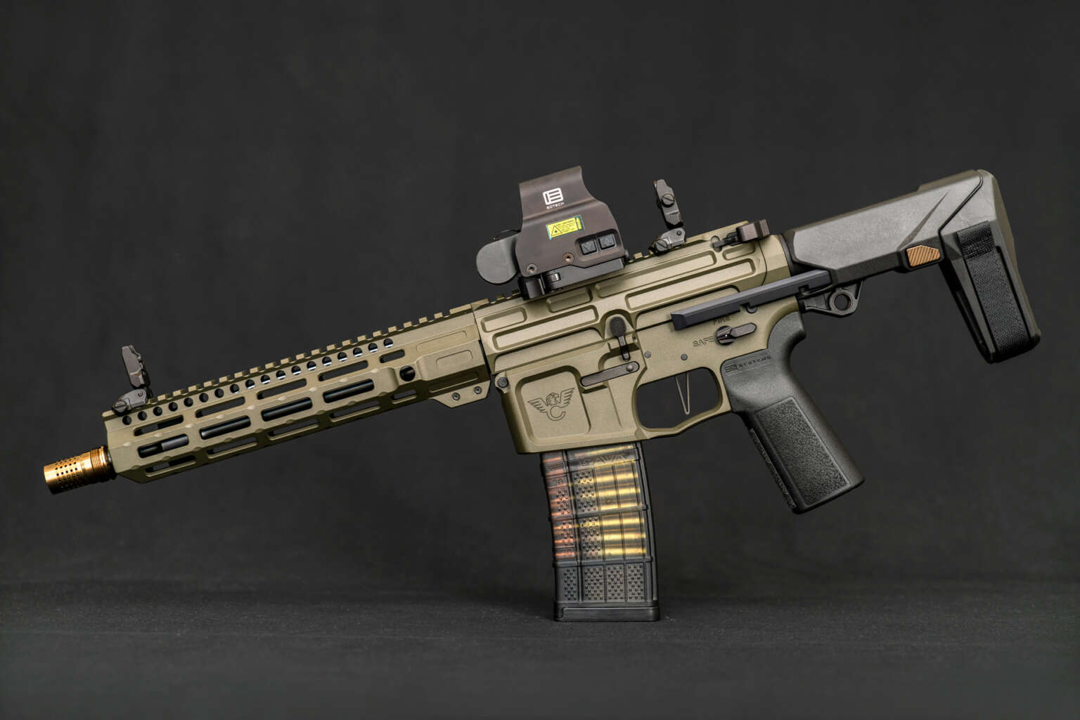 Wilson Combat – 5.56 NATO – OD Gunmetal Cerakote – 10.5″ HB PDW Pistol ...
