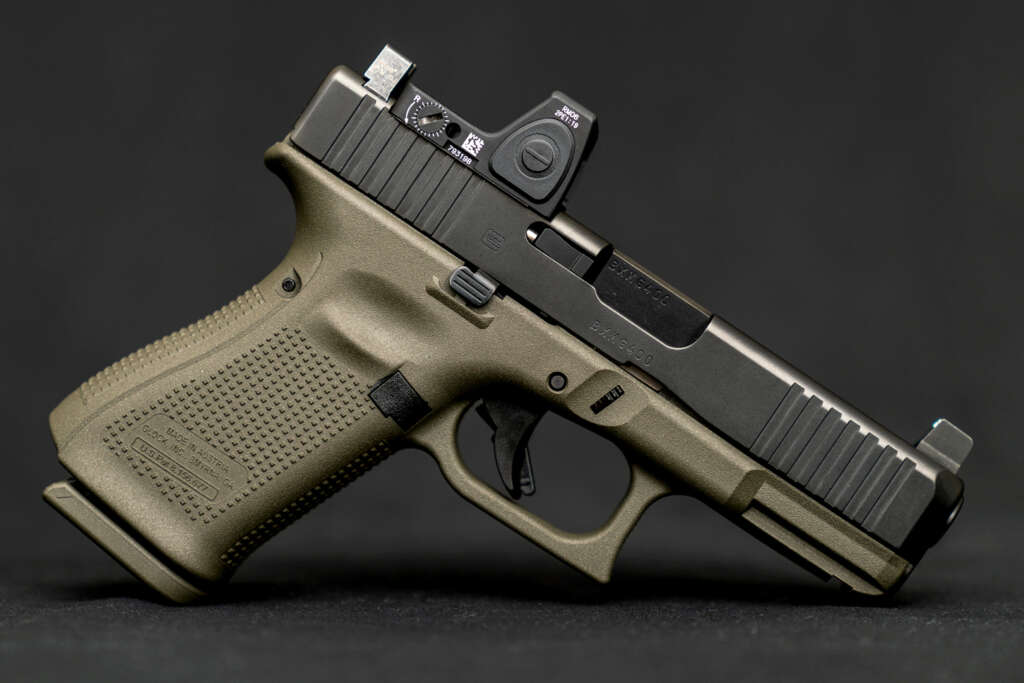 Glock 19 Gen 5 OD Gunmetal Frame w/ Trijicon RMR 3.25 MOA – NRC Industries