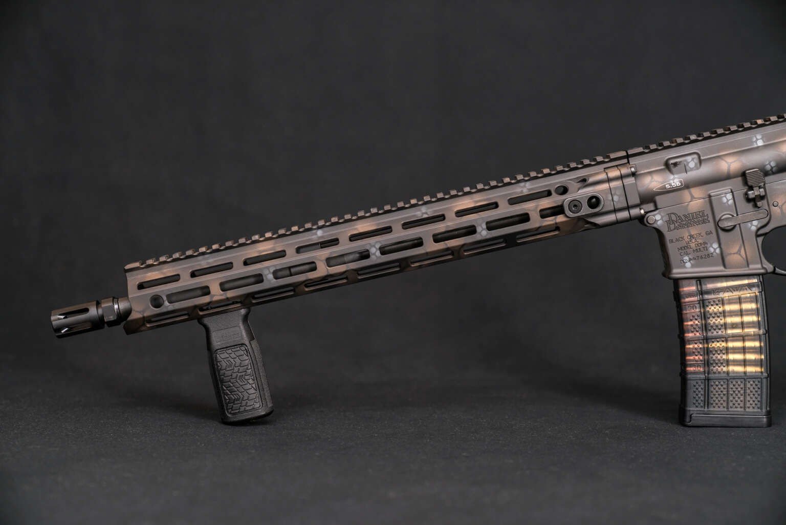 Daniel Defense DDM4 V7 – 5.56 NATO – Rattlecan Camoflauge – 16″ Rifle ...