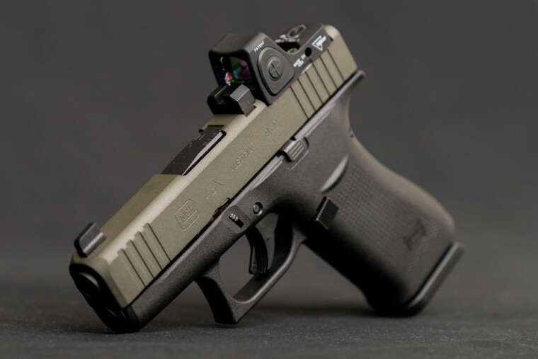 Glock 43X OD Gunmetal Slide w/ Trijicon RMR CC 3.25 MOA – NRC Industries