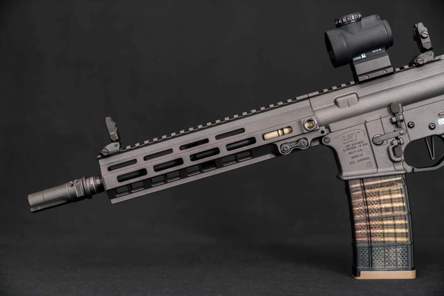 LMT MARS-L & Geissele – .300 BLK – Dark Tungsten – 10.3″ PDW Pistol ...