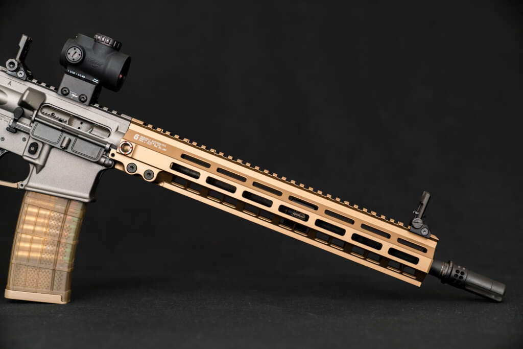 LMT MARS-L & Geissele – 5.56 NATO – Tungsten & FDE – 14.5″ Pinned ...