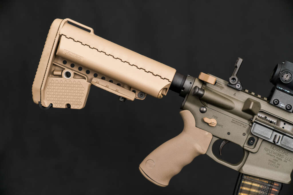 Noveske Gen 3 & Geissele – 5.56 NATO – OD Gunmetal & FDE – 13.9″ Pinned ...