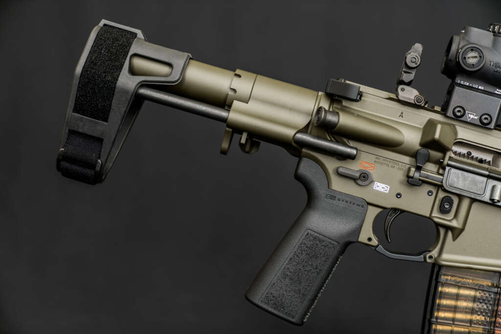 LMT MARS-L & Geissele – 5.56 NATO – OD Gunmetal – 10.3″ PDW Pistol ...